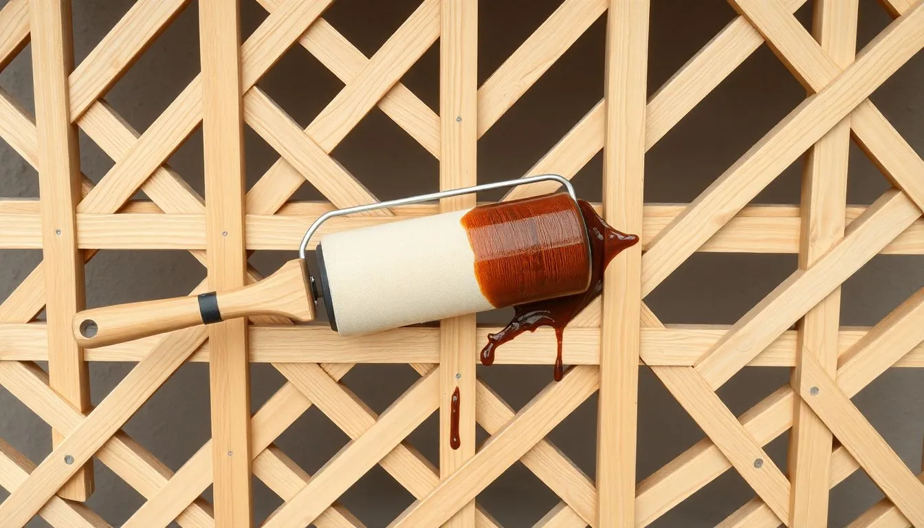 How to Stain Lattice with a Roller: A Comprehensive Guide
